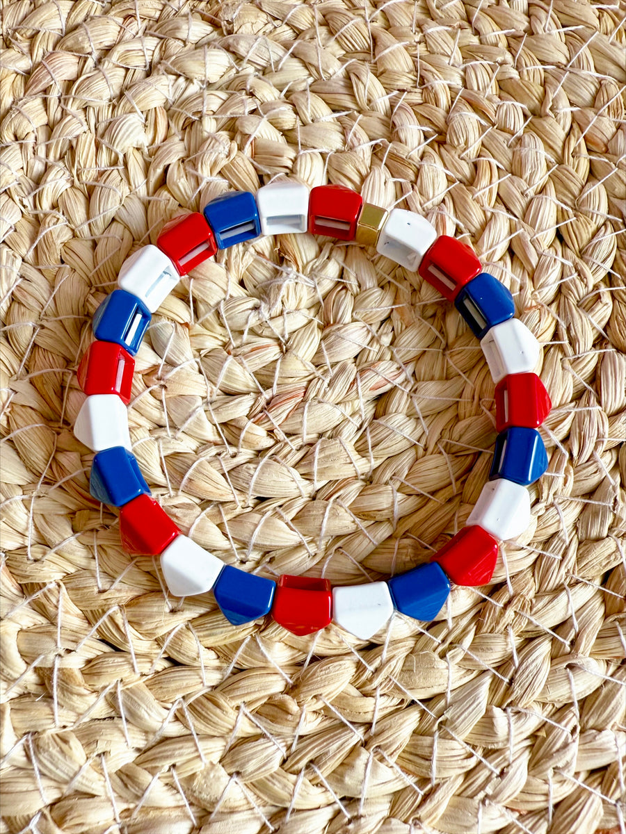 Party in the USA Studded Stretch Bracelet – Sandy + Rizzo