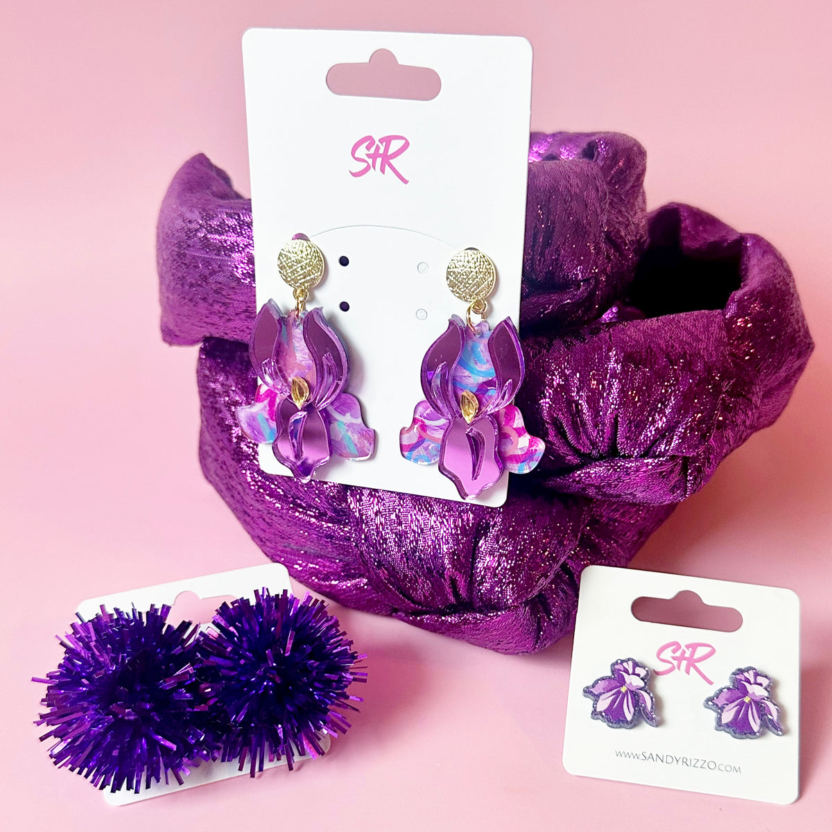 Iris Art Dangle – Sandy + Rizzo