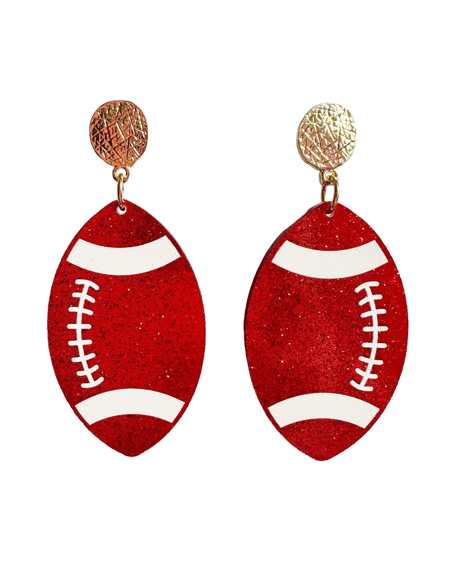 Red Football with White Laces – Sandy + Rizzo