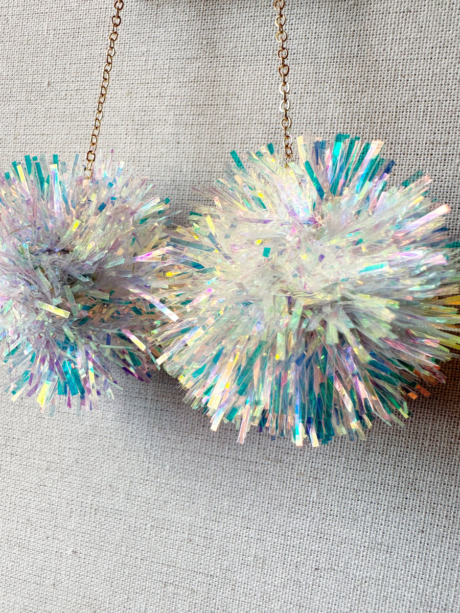 Iridescent Pom Poms – Sandy + Rizzo