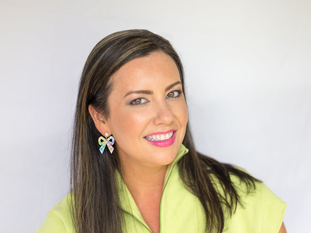 Rainbow Gingham Bow – Sandy + Rizzo